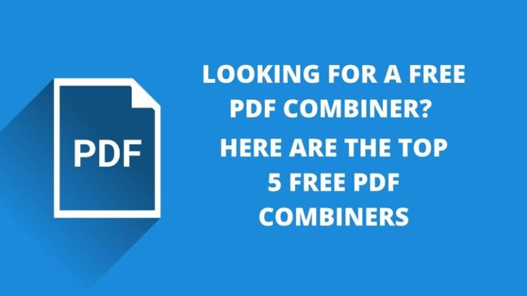 Top Five PDF Combiners to Merge PDF Documents for Free